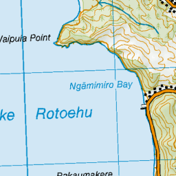 Lake Rotoehu, Bay of Plenty - NZ Topo Map