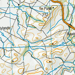 Te Puna, Hawke's Bay - NZ Topo Map