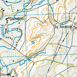 Te Awaroa, Hawke's Bay - NZ Topo Map