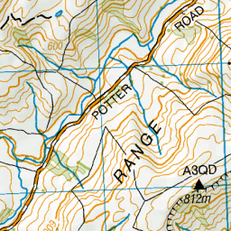 MANIAROA RANGE, Hawke's Bay - NZ Topo Map