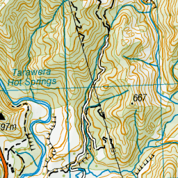 Tarawera, Hawke's Bay - NZ Topo Map