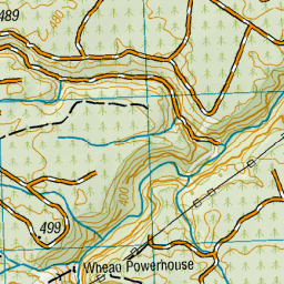 Wheao River, Bay of Plenty - NZ Topo Map