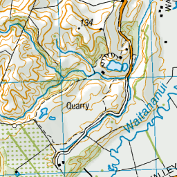Waitahanui Stream, Bay of Plenty - NZ Topo Map