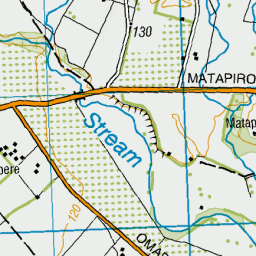Omapere, Hawke's Bay - NZ Topo Map