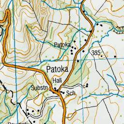 Patoka, Hawke's Bay - NZ Topo Map