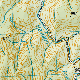 Hautapu River, Hawke's Bay - NZ Topo Map