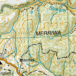 MERRIWA FOREST, Hawke's Bay - NZ Topo Map