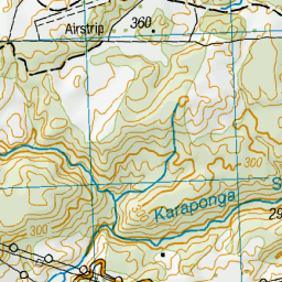 Karaponga Stream, Bay of Plenty - NZ Topo Map