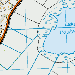 Lake Poukawa, Hawke's Bay - NZ Topo Map