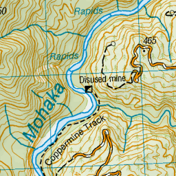 Mohaka River, Hawke's Bay - NZ Topo Map