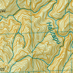 Hautapu River, Hawke's Bay - NZ Topo Map