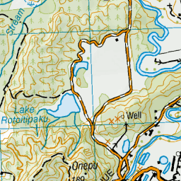 Lake Rotoitipaku, Bay of Plenty - NZ Topo Map