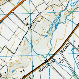Poukawa Stream, Hawke's Bay - NZ Topo Map