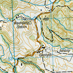 Maunganui Station, Hawke's Bay - NZ Topo Map