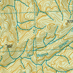 Te Wairoa Stream, Bay of Plenty - NZ Topo Map
