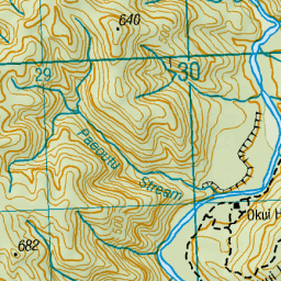 Okui Hut, Bay of Plenty - NZ Topo Map
