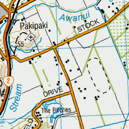 Poukawa Stream, Hawke's Bay - NZ Topo Map