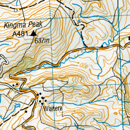 Waitere, Hawke's Bay - NZ Topo Map