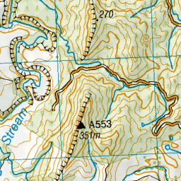Hawea Stream, Hawke's Bay - NZ Topo Map