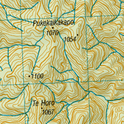 Te Horo, Hawke's Bay - NZ Topo Map