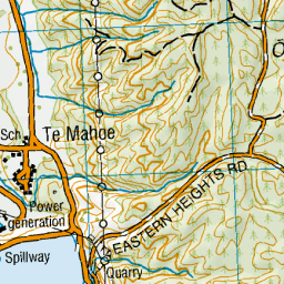 Te Mahoe, Bay of Plenty - NZ Topo Map