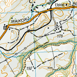 Elston, Hawke's Bay - NZ Topo Map
