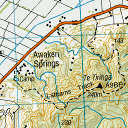 Awakeri Springs, Bay of Plenty - NZ Topo Map