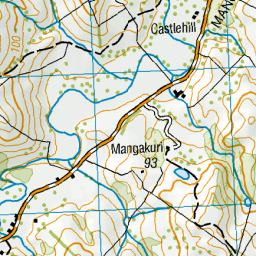 Mangakuri, Hawke's Bay - NZ Topo Map