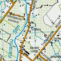 Karamu Stream, Hawke's Bay - NZ Topo Map