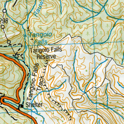 Tangoio Falls Reserve, Hawke's Bay - NZ Topo Map