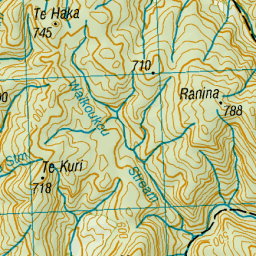 Waikoukou Stream, Bay of Plenty - NZ Topo Map