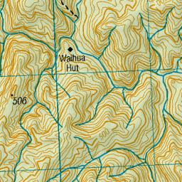 Waihua Hut, Bay of Plenty - NZ Topo Map