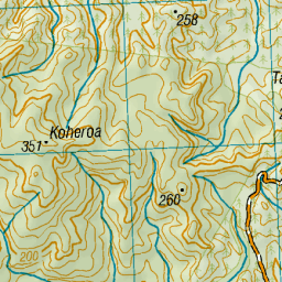 Koheroa, Bay of Plenty - NZ Topo Map