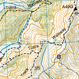 Kahikanui Track, Hawke's Bay - NZ Topo Map