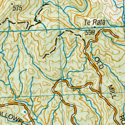 Te Rata, Hawke's Bay - NZ Topo Map