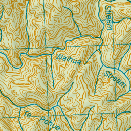 Waihua Stream, Bay of Plenty - NZ Topo Map