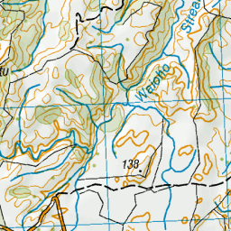 Waioho Stream, Bay of Plenty - NZ Topo Map