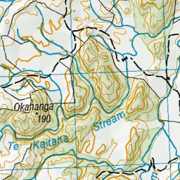 Okahanga, Bay of Plenty - NZ Topo Map