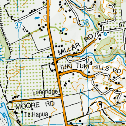 Te Hapua, Hawke's Bay - NZ Topo Map