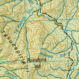 Ruatahuna, Bay of Plenty - NZ Topo Map