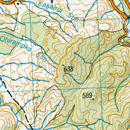 Kakanui Stream, Bay of Plenty - NZ Topo Map
