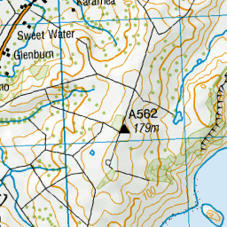 Karamea (Red Island), Hawke's Bay - NZ Topo Map