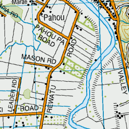 Pahou, Bay of Plenty - NZ Topo Map