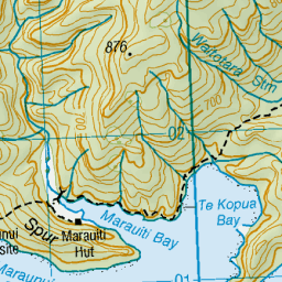 Te Kopua Bay, Hawke's Bay - NZ Topo Map