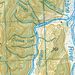 Oweka Stream, Bay of Plenty - NZ Topo Map