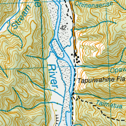 Owaka Stream, Bay of Plenty - NZ Topo Map