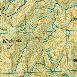 Maungapohatu Track, Bay of Plenty - NZ Topo Map