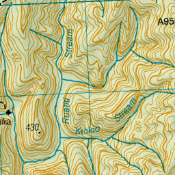 Wharekahika Hut, Bay of Plenty - NZ Topo Map
