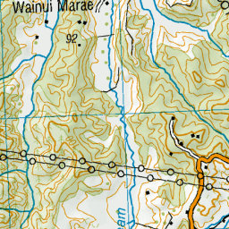 Wainui Marae, Bay of Plenty - NZ Topo Map