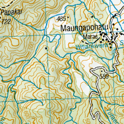 Maungapohatu, Bay of Plenty - NZ Topo Map